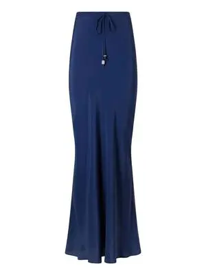 Bernadette BERNADETTE Emily Satin Maxi Skirt Navy