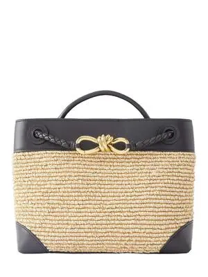 Bottega Veneta Bottega Veneta Andiamo Small Raffia Tote Neutral