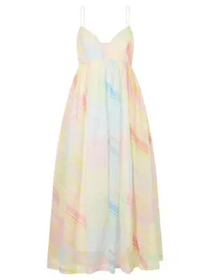 EKA Yuru Handwoven Cotton-kota Midi Dress - Multi