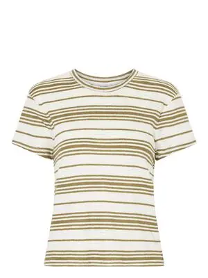 FRAME Striped Linen T-shirt - Multi