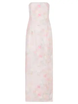 Bernadette Elora Strapless Floral-print Maxi Dress - Pink