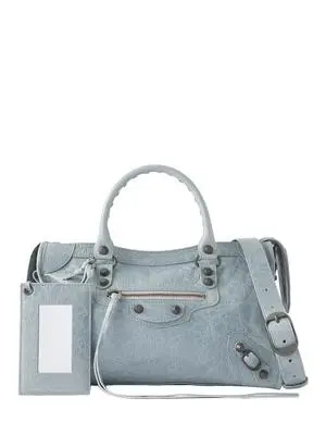 Balenciaga Balenciaga Le City Small Embellished Tote Blue
