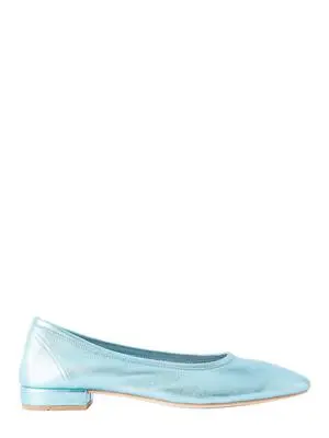 MARYAM NASSIR ZADEH Maryam Nassir Zadeh Serafina Leather Ballet Flats Turquoise
