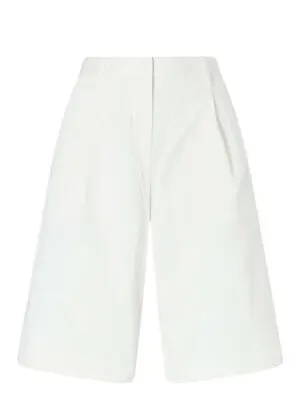 MATTEAU MATTEAU Pleated Organic Cotton-Blend Twill Shorts