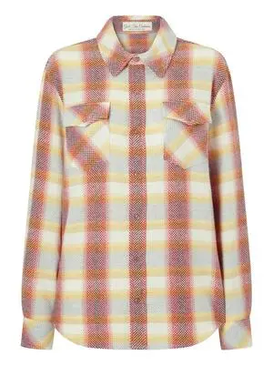 GOD’S TRUE CASHMERE Checked Cashmere Shirt - Orange