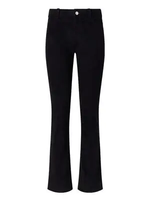Stouls Dean Suede Flared Pants - Black