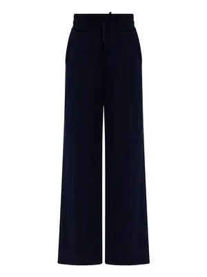 Kenzo Cotton Knit Trousers - Navy Blue