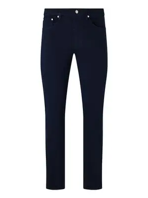 FRAME Modern Straight Leg Twill Trousers - Blue