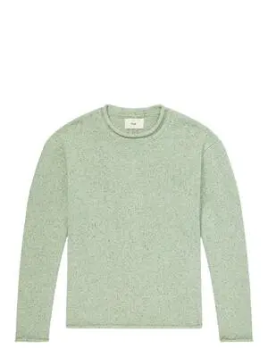 Folk Slouch Knit Sweater - Green