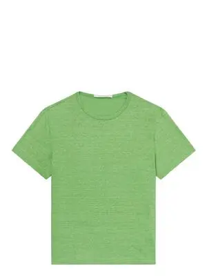 GOD'S TRUE CASHMERE Signature Linen T-shirt - Green