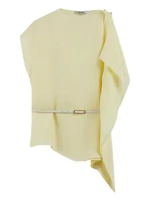 NOCTURNE Sleeveless Woven Blouse - Yellow