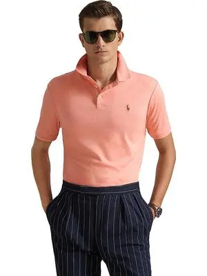 Polo Ralph Lauren Classic Fit Soft Cotton Polo Shirt Orange Heather