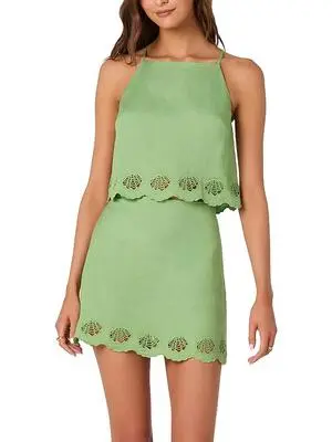 Astr The Label Taniya Cropped Top - Green