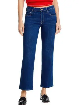 MOTHER The Mid Rise Rambler Zip Flood Jeans - Pinkies Up