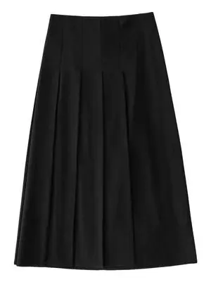 STUDIO NICHOLSON Agat Pleated Midi Skirt