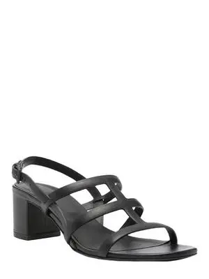 DEL CARLO Strappy Heeled Sandals - Black