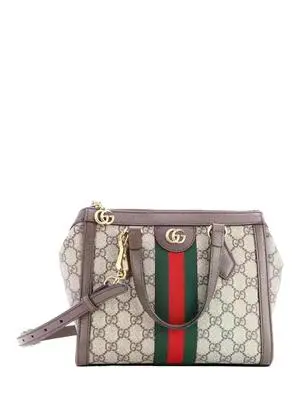 Gucci Ophidia Gg Coated Canvas Small Tote Bag - Brown