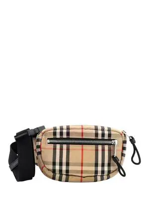 Burberry Vintage Check Canvas Belt Bag - Brown
