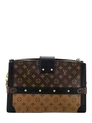 LOUIS VUITTON Reverse Monogram Canvas Clutch Bag - Brown