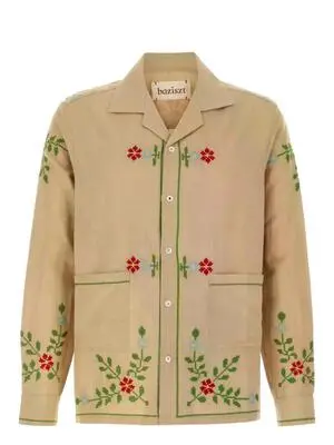 BAZISZT Curiosa Floral Shirt - Neutrals