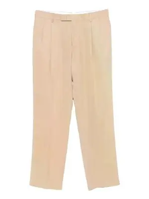 GERMANO 1952 Pleated-front Tailored Trousers - Neutrals