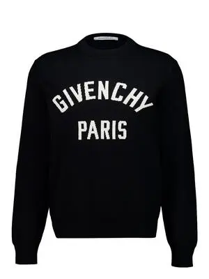 Givenchy Couture Seam Logo Knit Sweater - Black
