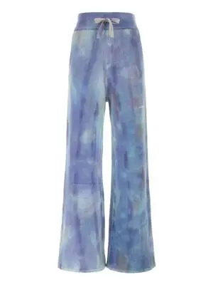 Amiri Tie-dye Wide-leg Track Pants - Blue
