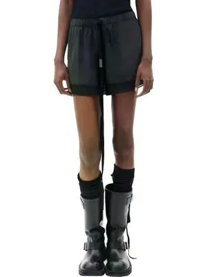 ANN DEMEULEMEESTER Lace-border Shorts - Black