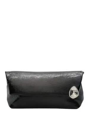 JIL SANDER Jewel Zip Clutch - Black