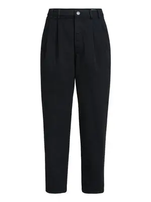 Brunello Cucinelli Tailored Cotton Trousers - Black