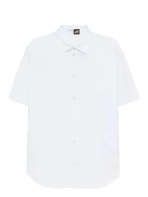 Loewe X Paula's Ibiza Anagram-embroidered Short-sleeve Shirt - Blue