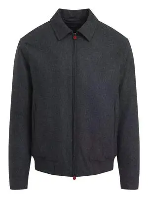 Kiton Zip-up Wool Jacket - Grey