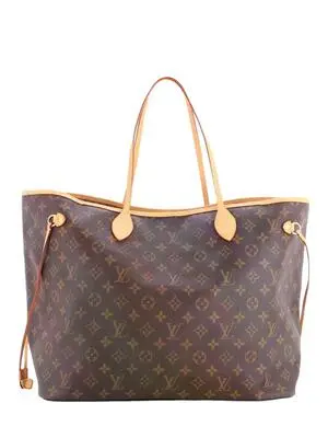LOUIS VUITTON Neverfull Monogram Canvas Gm Tote Bag - Brown