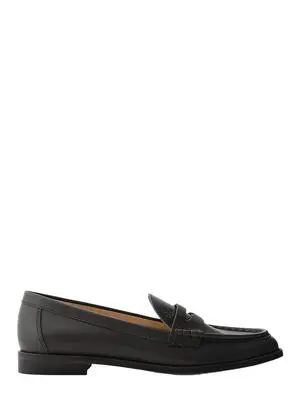 Ralph Lauren Wynnie Leather Loafer - Black