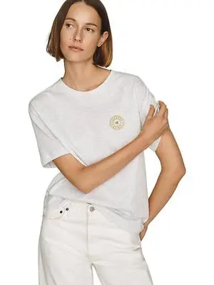 Anthropologie French 75 Graphic T-shirt - Grey