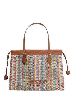 JIMMY CHOO Raffia Tote Bag - Multi