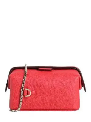 VALEXTRA Light Calfskin Cross-body Bag - Red