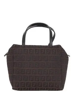 Fendi Zucchino Handbag - Black