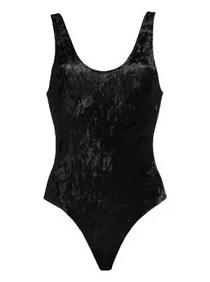 FORTE_FORTE Chenille Bodysuit - Black