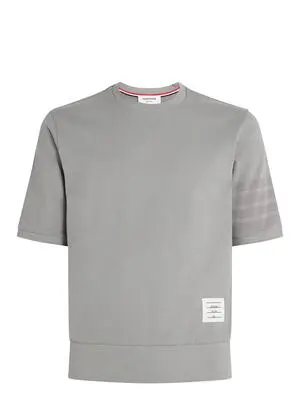 Thom Browne Cotton 4-bar T-shirt - Grey
