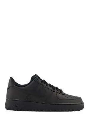 Nike Nike Air Force 1 '07 Leather Low-Top Trainers Black