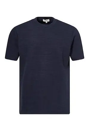 ARNE Cavour Texture Woven T-shirt - Navy