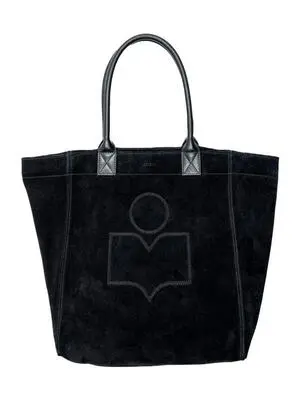 Isabel Marant Étoile Yenky Logo Embroidered Tote Bag - Black