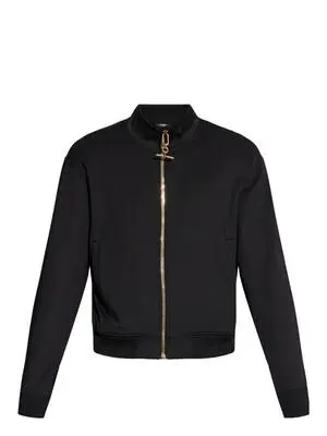 Balmain Zip-up T-bar Detail Track Jacket - Black