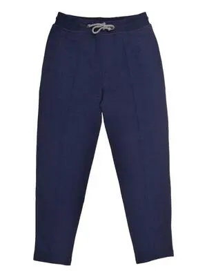 Brunello Cucinelli Elasticated-waistband Wool Trousers - Blue