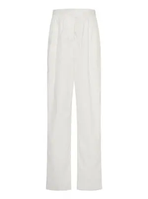 THE ROW Bufus Logo Casual Pants - White