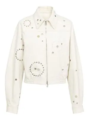 Chloé Long-sleeved Embellished Jacket - White