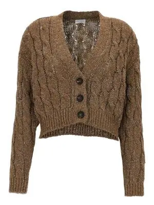 BRUNELLO CUCINELLI Brunello Cucinelli Logo Knitted Cardigan