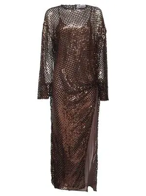 Attico Long Sleeve Dress - Black