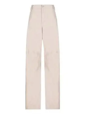 Brunello Cucinelli Straight Leg Leather Trousers - Light Brown